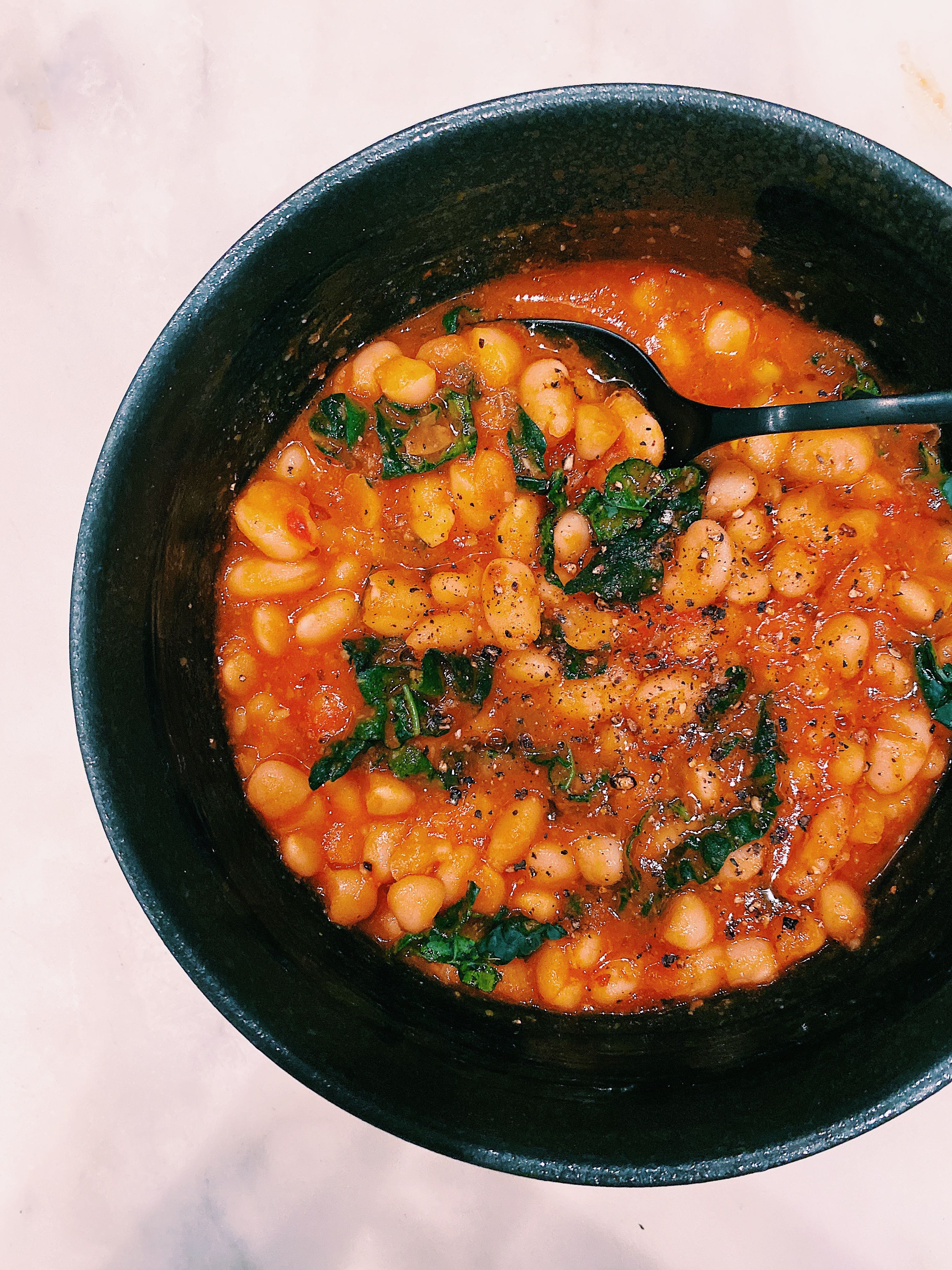 INSTANT POT WHITE BEAN STEW - Bonberi